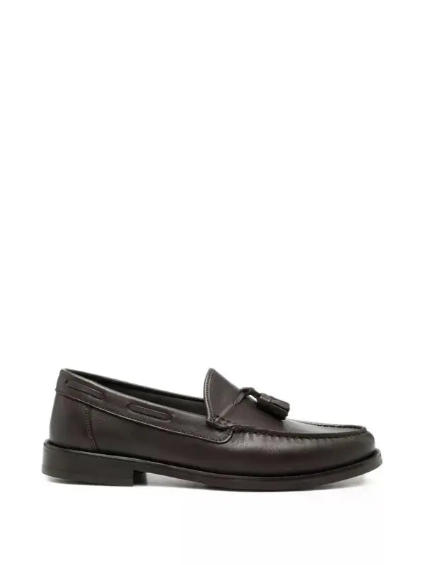 Corneliani Tassel Boat Shoes - Brown