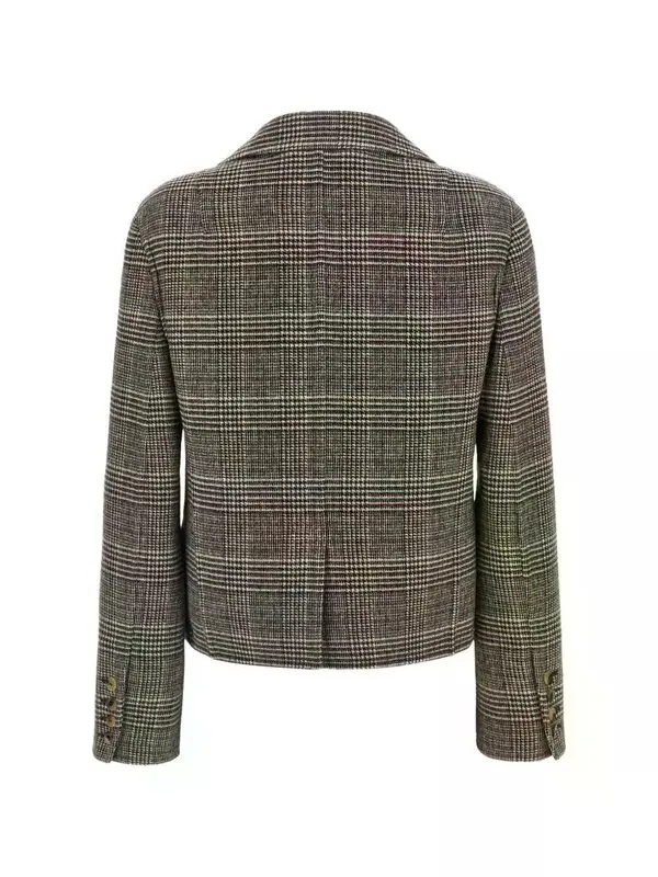 Ermanno Scervino Single-breasted Cropped Wool Blazer