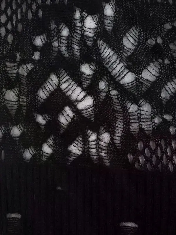 Alpha Studio Distressed Knit Vest
