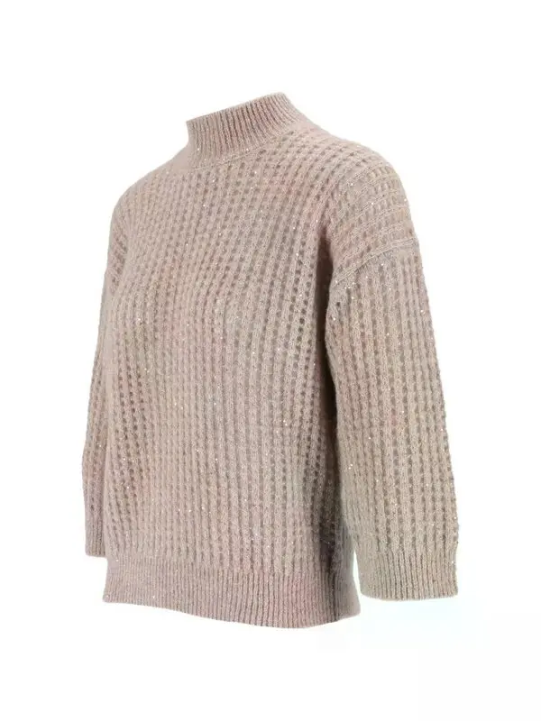 Peserico Sequin Embellished Chunky Knit Sweater