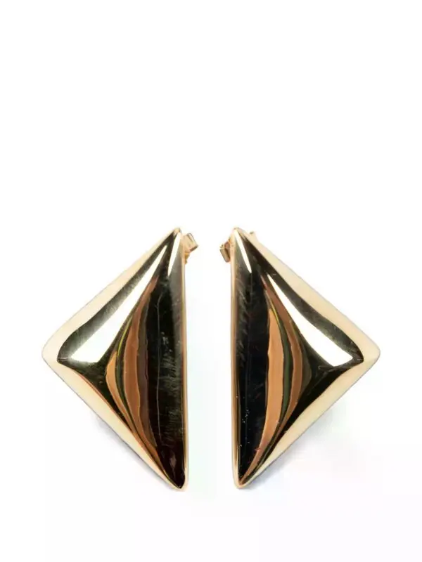 Magda Butrym Triangular Stud Earrings - Gold