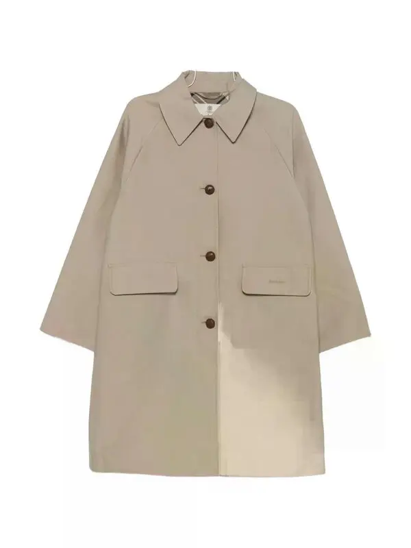 Barbour Check-cuff Embroidered Logo Jacket