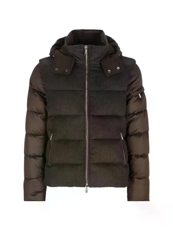 MOORER Hooded Quilted Jacket