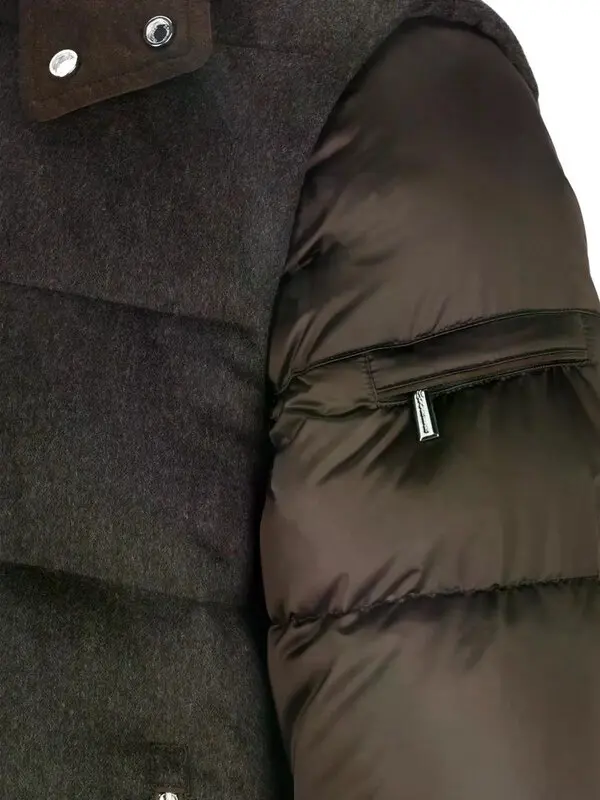 MOORER Hooded Quilted Jacket