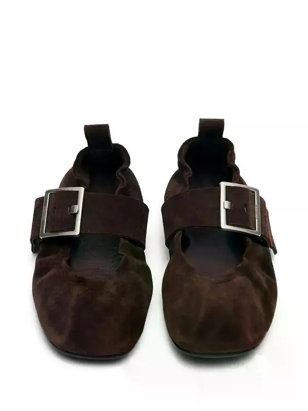 ALOHAS Sarea Buckle-strap Ballet Flats - Brown