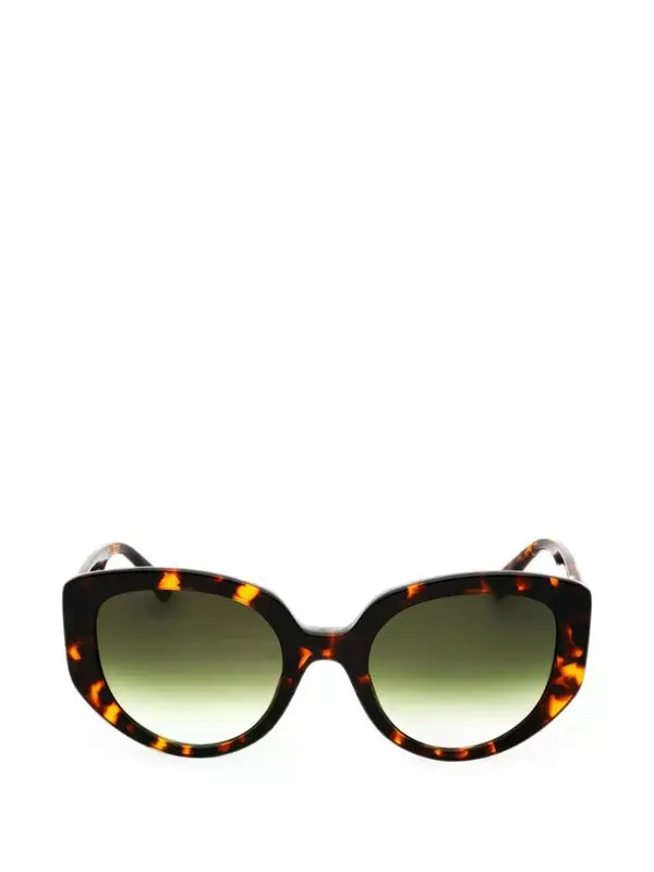 Moschino Tortoiseshell-effect Cat-eye Sunglasses - Brown