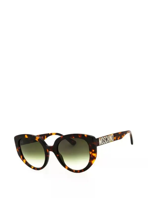 Moschino Tortoiseshell-effect Cat-eye Sunglasses