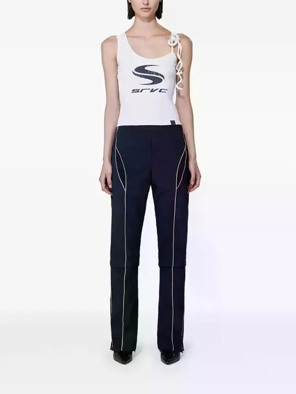 SRVC STUDIO Slash Convertible Track Pants - Blue