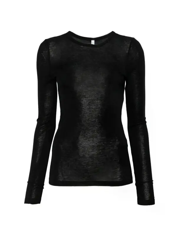 Samsøe Samsøe Long-sleeve Jersey Top - Red