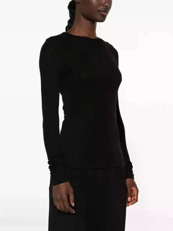 Samsøe Samsøe Long-sleeve Jersey Top - Red