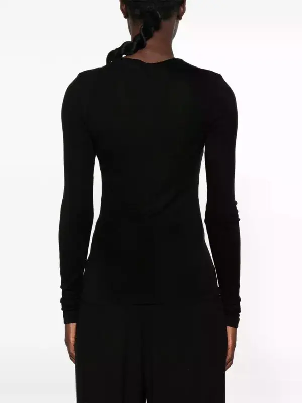 Samsøe Samsøe Long-sleeve Jersey Top - Red