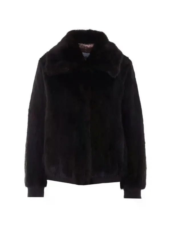 IACOPA Faux-fur Ribbed-trim Jacket