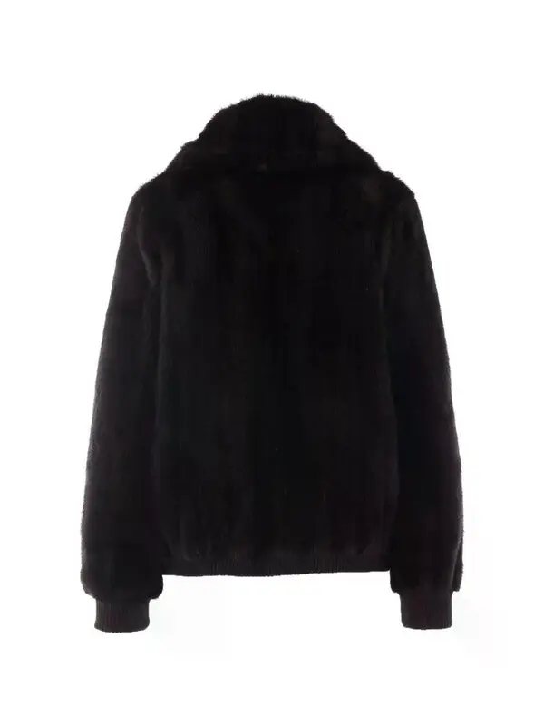 IACOPA Faux-fur Ribbed-trim Jacket