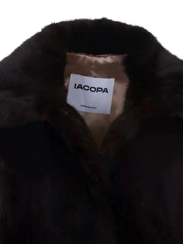 IACOPA Faux-fur Ribbed-trim Jacket