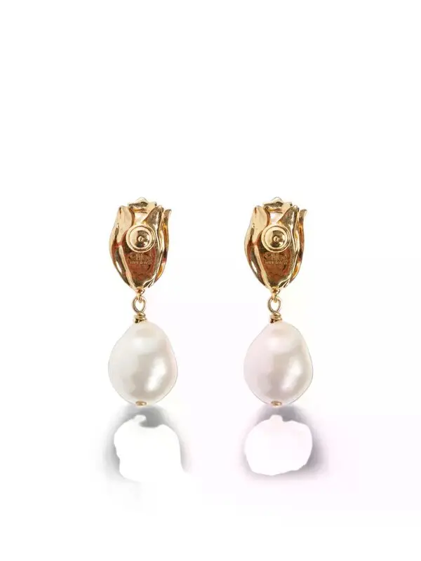 Chloé Tulip Pearl-drop Earrings