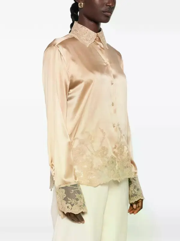 Ermanno Scervino Lace-trim Shirt