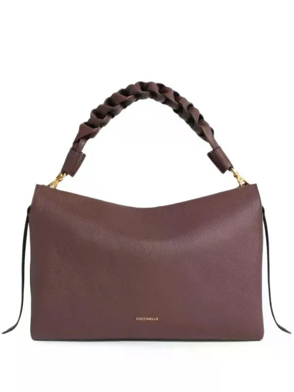 COCCINELLE Medium Boheme Braided-handle Shoulder Bag - Red