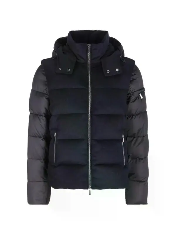 MOORER Quilted Hooded Jacket