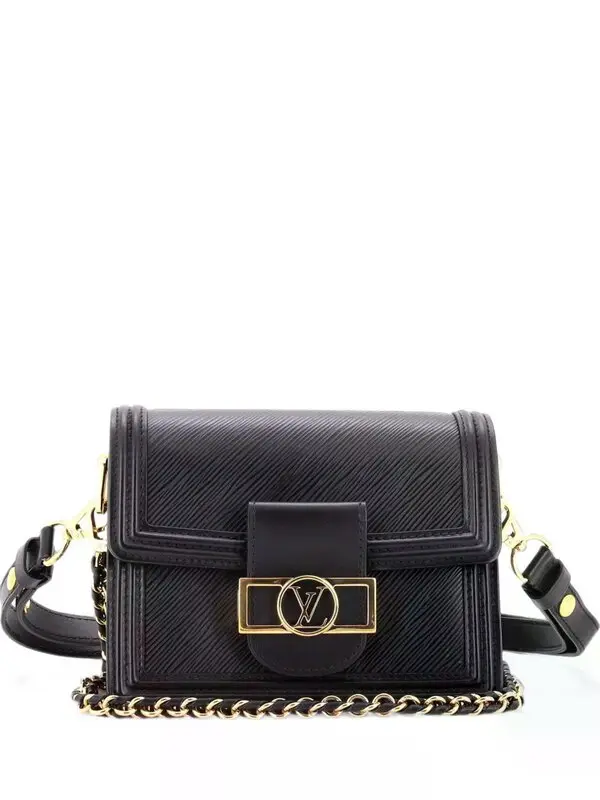 LOUIS VUITTON Dauphine Epi Leather Mini Shoulder Bag - Black