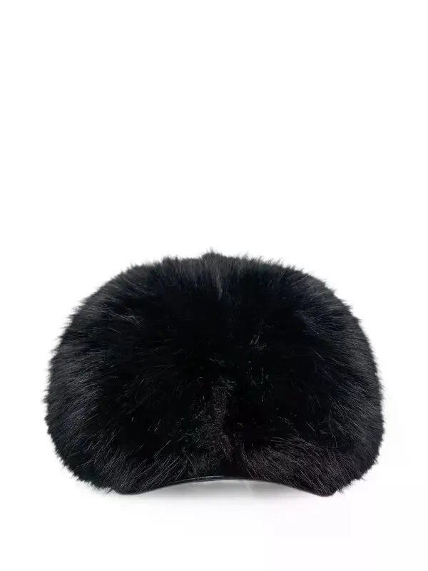 Comme Des Garçons Faux-fur Flat Cap