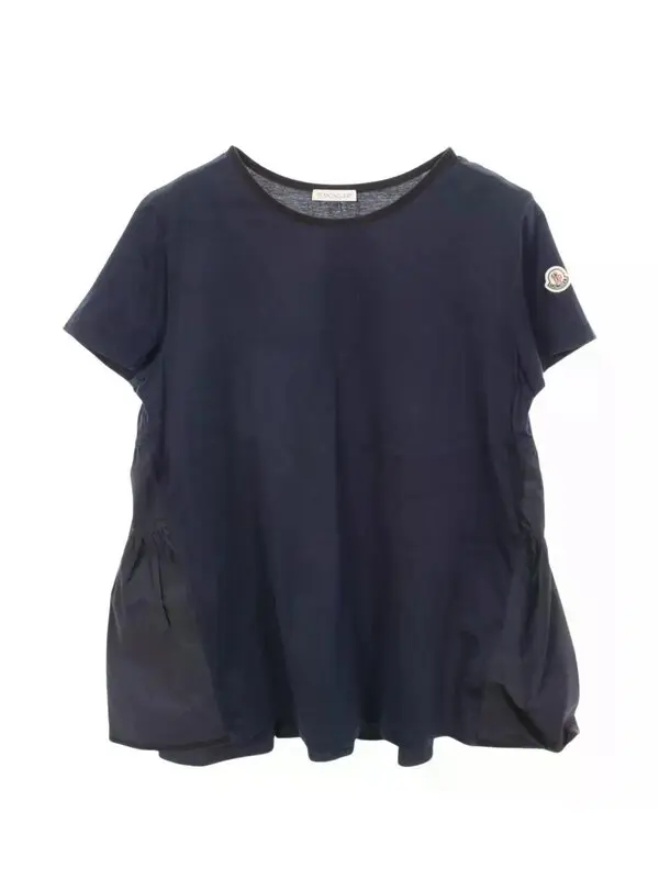 Moncler 2010s Girocollo Peplum T-shirt - Blue