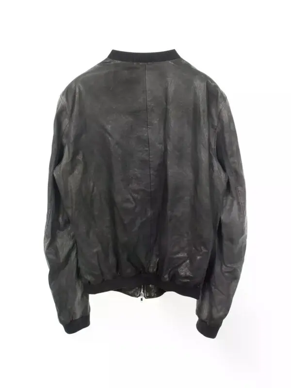 Dolce & Gabbana 2000s Leather Bomber Jacket