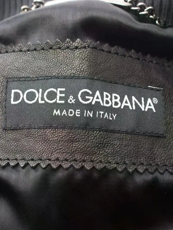 Dolce & Gabbana 2000s Leather Bomber Jacket