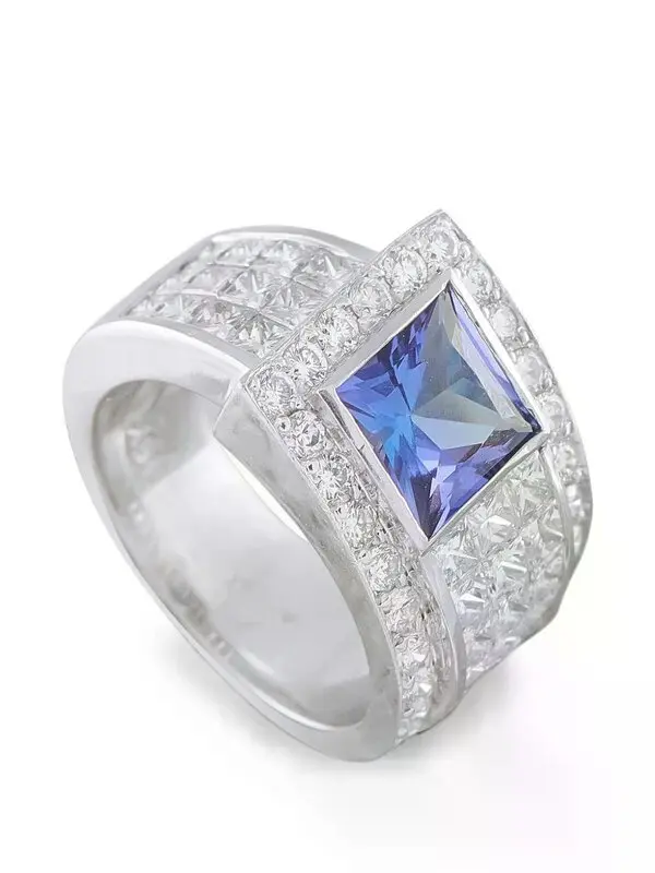 LB EXCLUSIVE Tanzanite And Diamond Ring - Silver