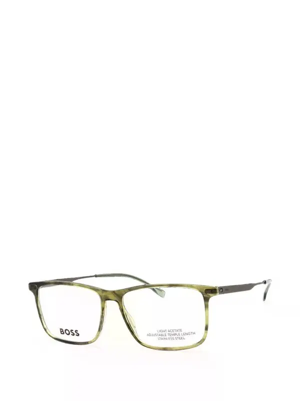 BOSS Rectangle Full Rim Eyeglasses - Grey