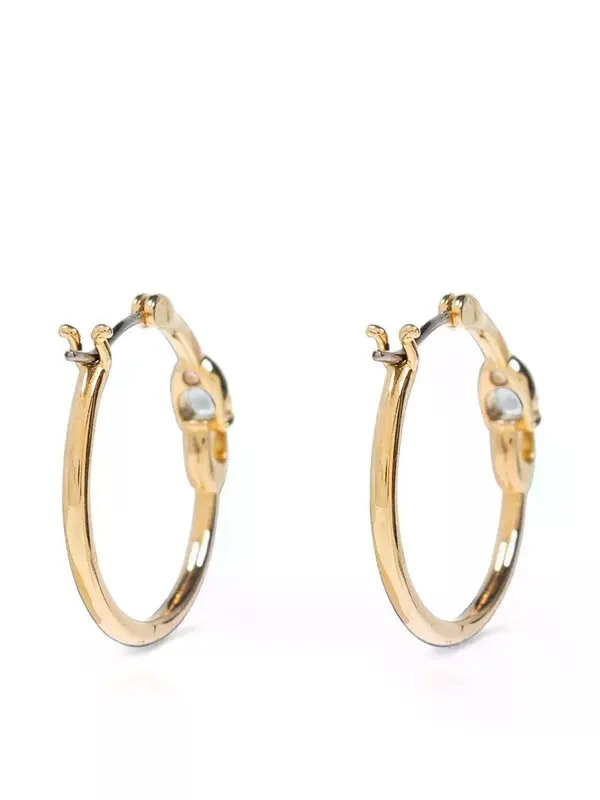 COACH Crystal-embellished Hoop Earrings