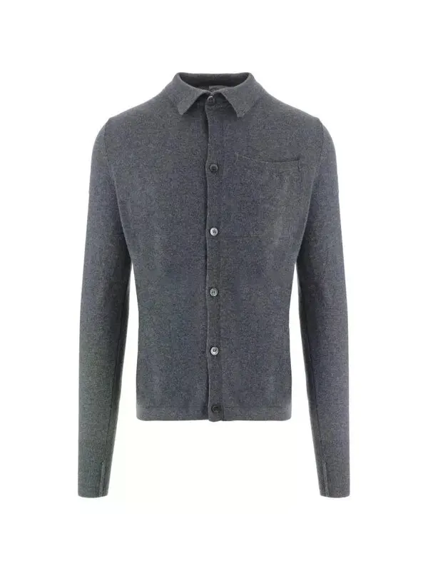 OLIVER LATTUGHI Button-up Collared Sweater