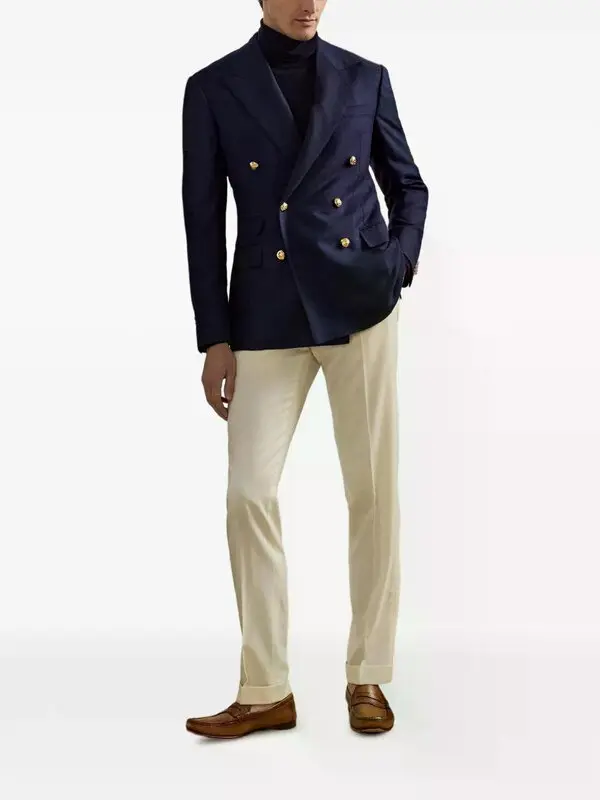Ralph Lauren Purple Label Kent Double-breasted Cashmere Blazer
