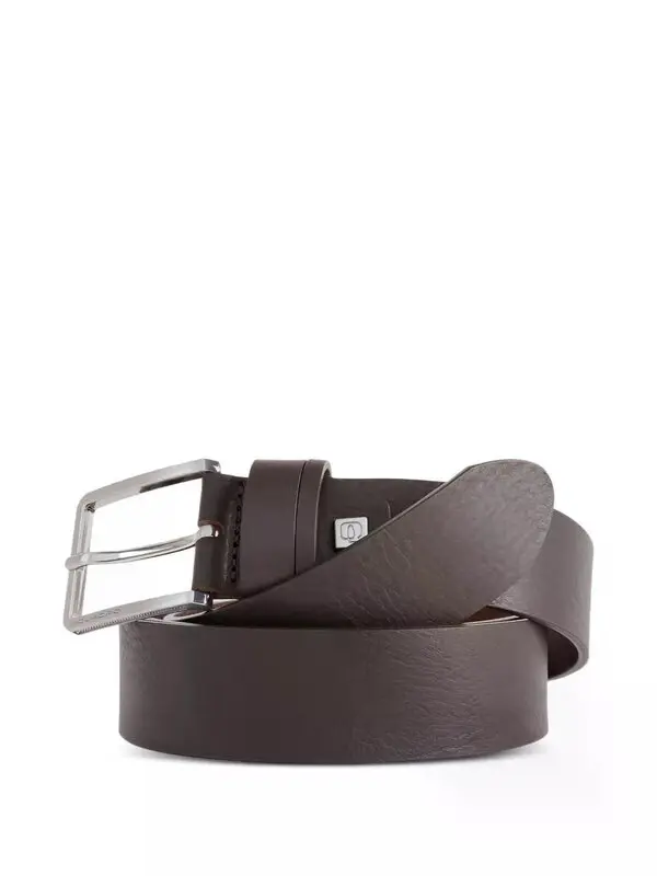 PIQUADRO Grained Leather Belt