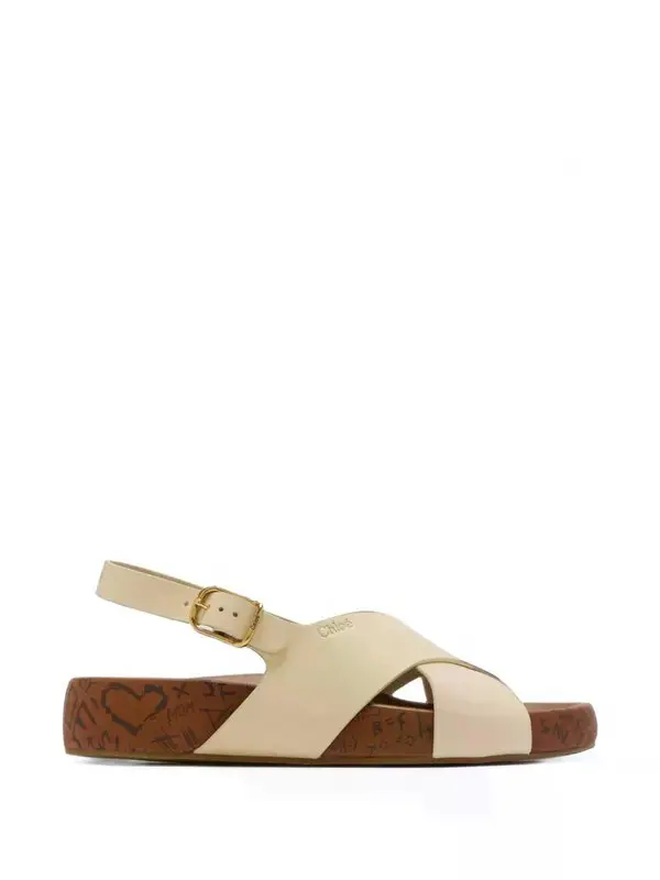 Chloé Maxime Buckle-fastening Sandals - Neutrals
