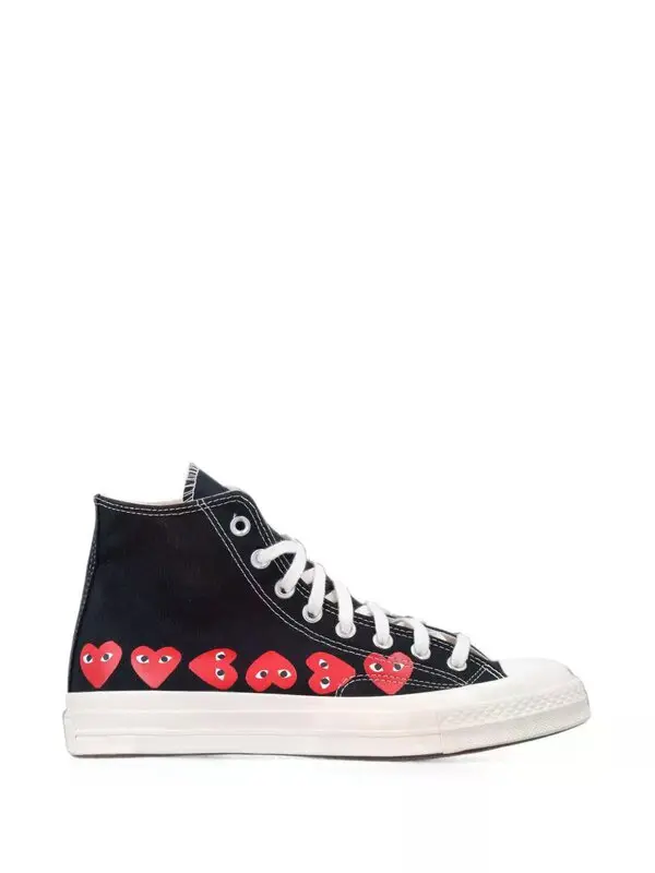 Comme Des Garçons X Converse Chuck 70 Hi Heart-print Sneakers