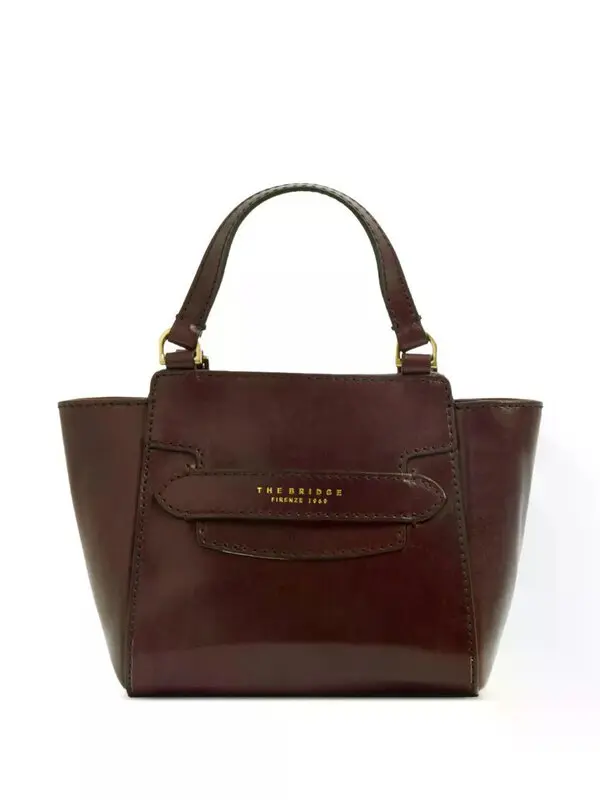 THE BRIDGE Leather Tote Bag - Brown