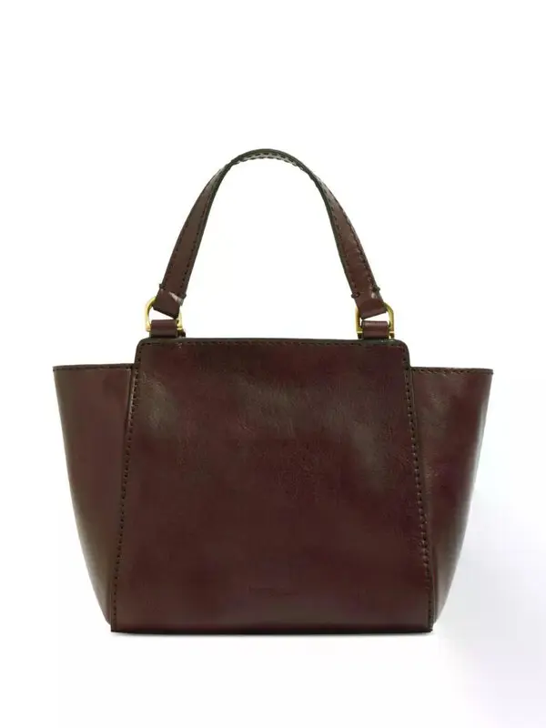 THE BRIDGE Leather Tote Bag - Brown