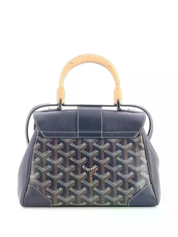 Goyard Saigon Top Handle Bag Coated Canvas With Leather Mini Shoulder Bag