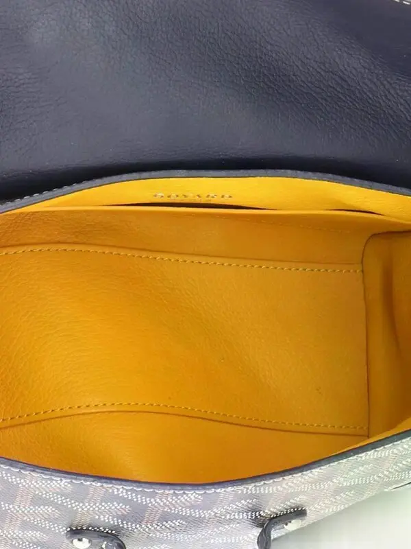 Goyard Saigon Top Handle Bag Coated Canvas With Leather Mini Shoulder Bag