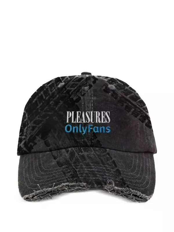 PLEASURES X Onlyfans Lockup Strapback Cap - Black