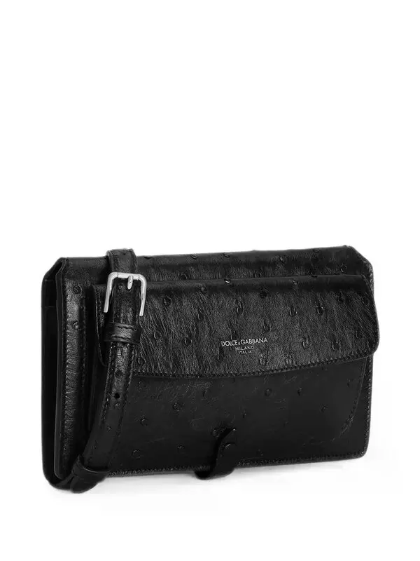 Dolce & Gabbana Ostrich-leather Crossbody Minibag