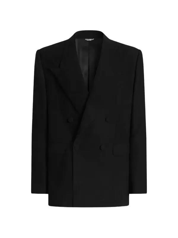 Dolce & Gabbana Sinatra Double-breasted Jacket In Wool Jacquard
