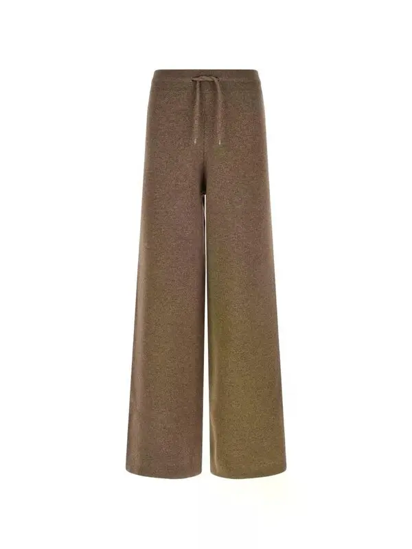 Agnona Knitted Wide-leg Trousers - Brown