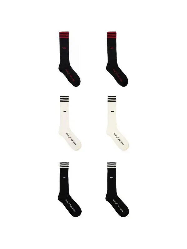 Adidas X Avavav Logo-print Socks - Black