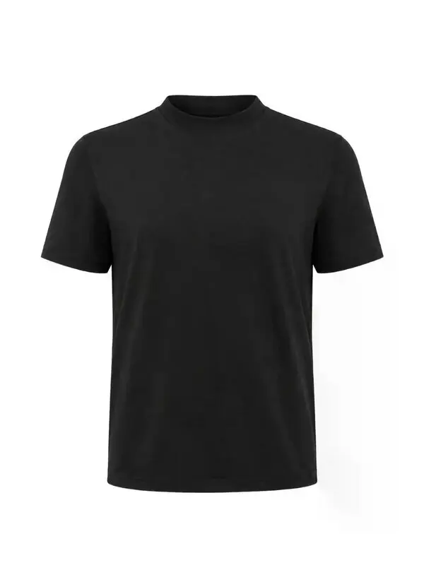 Alpha Studio Mock-neck Short-sleeve T-shirt