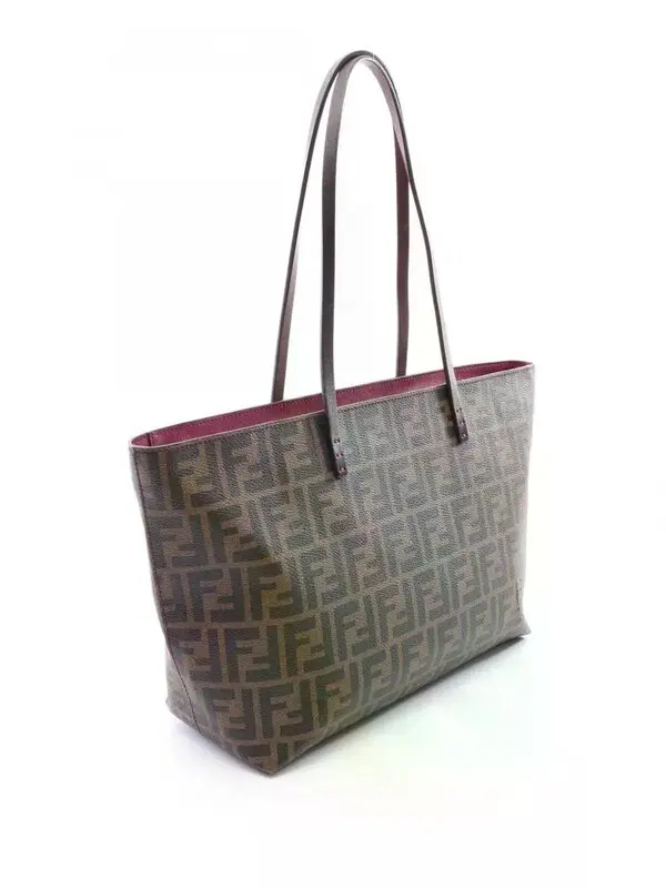 Fendi Small Zucca Spalmati Roll Tote Bag