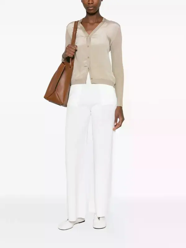 Max Mara High-waisted Wide-leg Track Pants