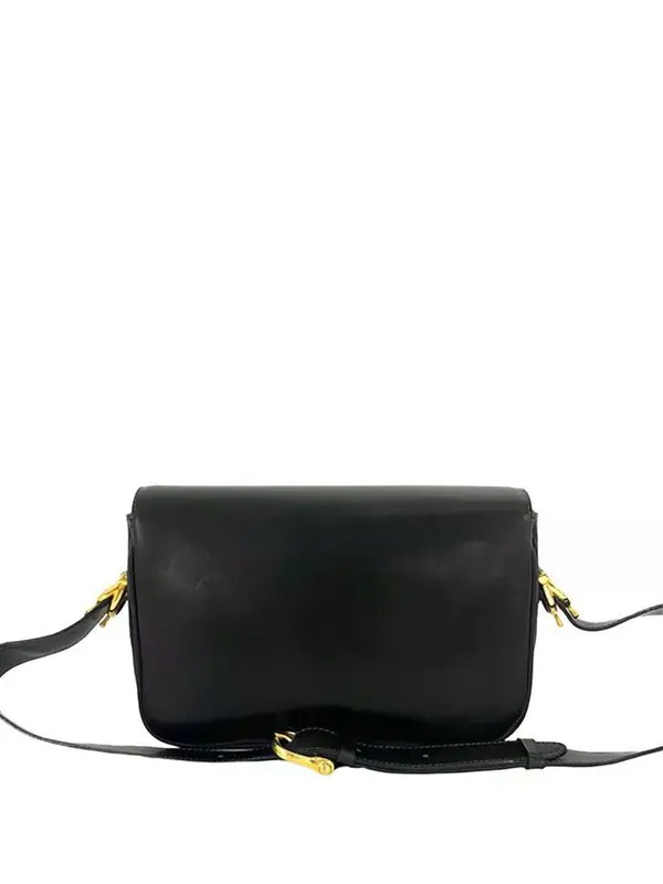 Celine 1970-1980 Leather Horse Carriage Shoulder Bag