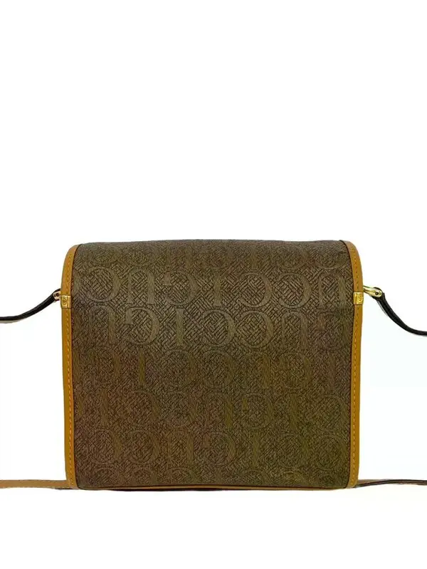 Gucci 1980-1990 Coated Canvas Crossbody Bag