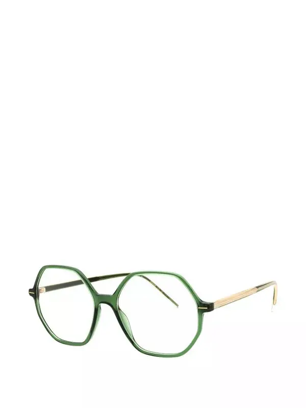 BOSS Geometric Frame Eyeglasses